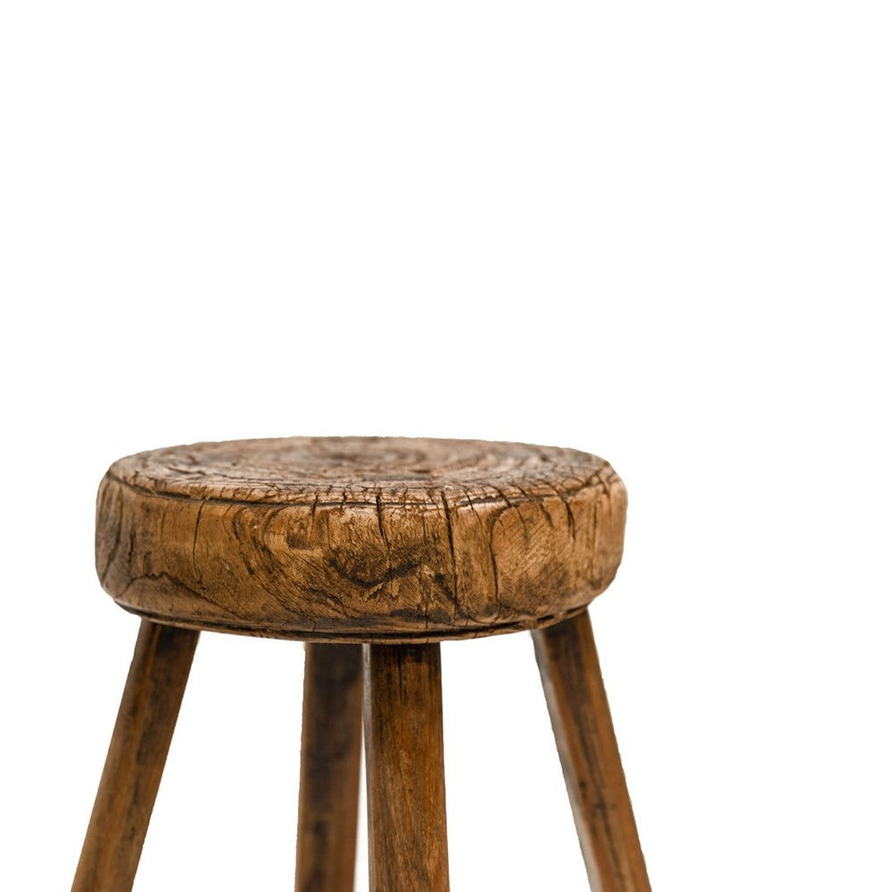 Original Wooden Round Stool – Niche Homestore